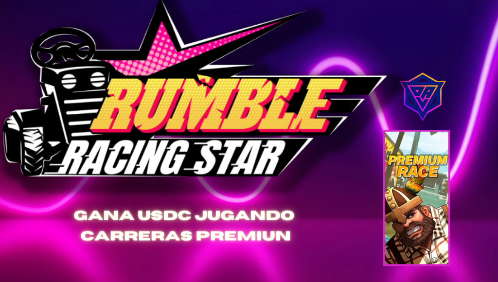 OlaGG | Rumble Racing Star: Gana USDC jugando Carreras Premiun