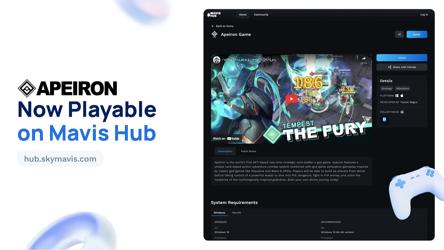 Mavis Hub Eleva la Experiencia Web3 con Apeiron: ¡Descarga y Únete a la ...