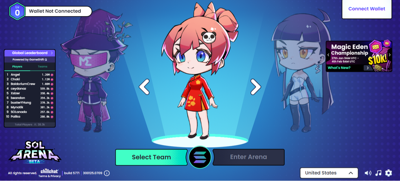 Sol Arena and Magic Eden challenge you: win rewards in USDC and $CHILL