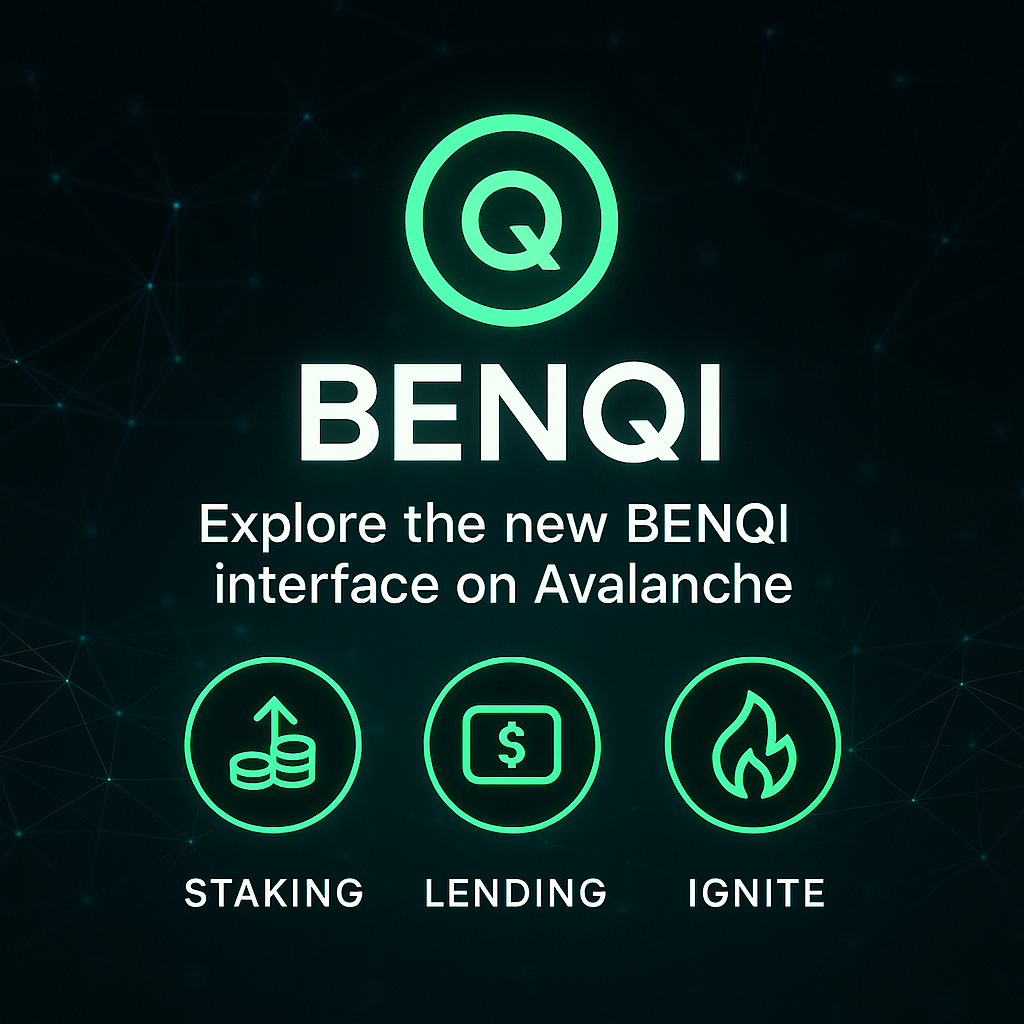 Explore the new BENQI interface on Avalanche